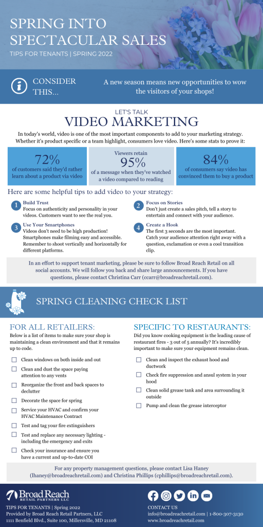 Spring Cleaning Tips for Tenants - Broad Reach Retail